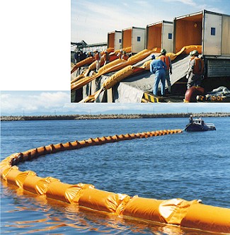 大規模な石油流出に備えて