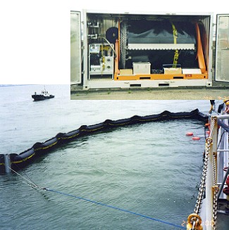 大規模な石油流出に備えて